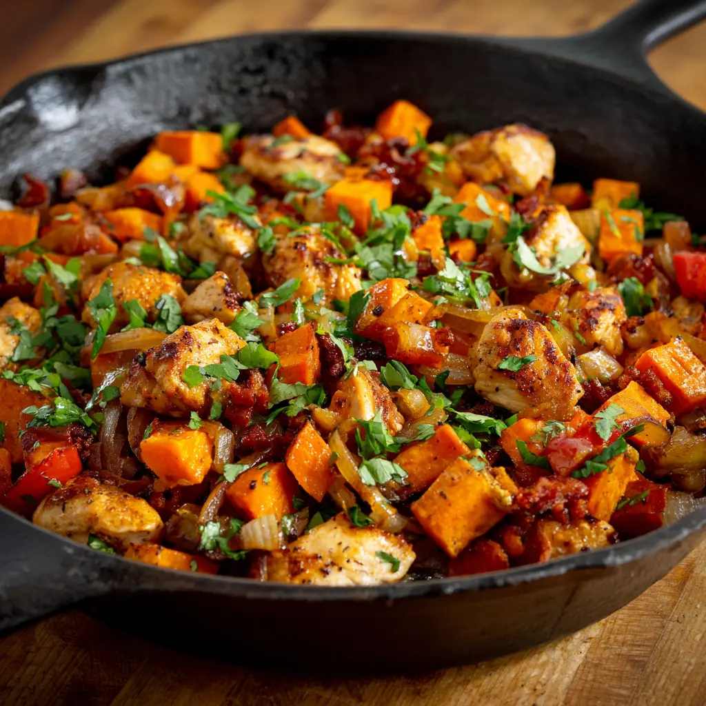Irresistible Chicken and Sweet Potato Hash: A Savory One-Pan Wonder ...