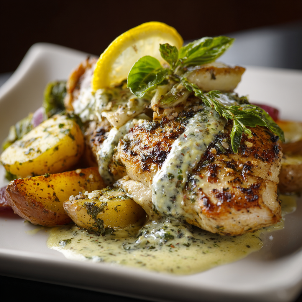 Chestnut Garlic Greek Chicken Alfredo: 5-Star Dinner Recipe You’ll Crave - Cooking with Jenna