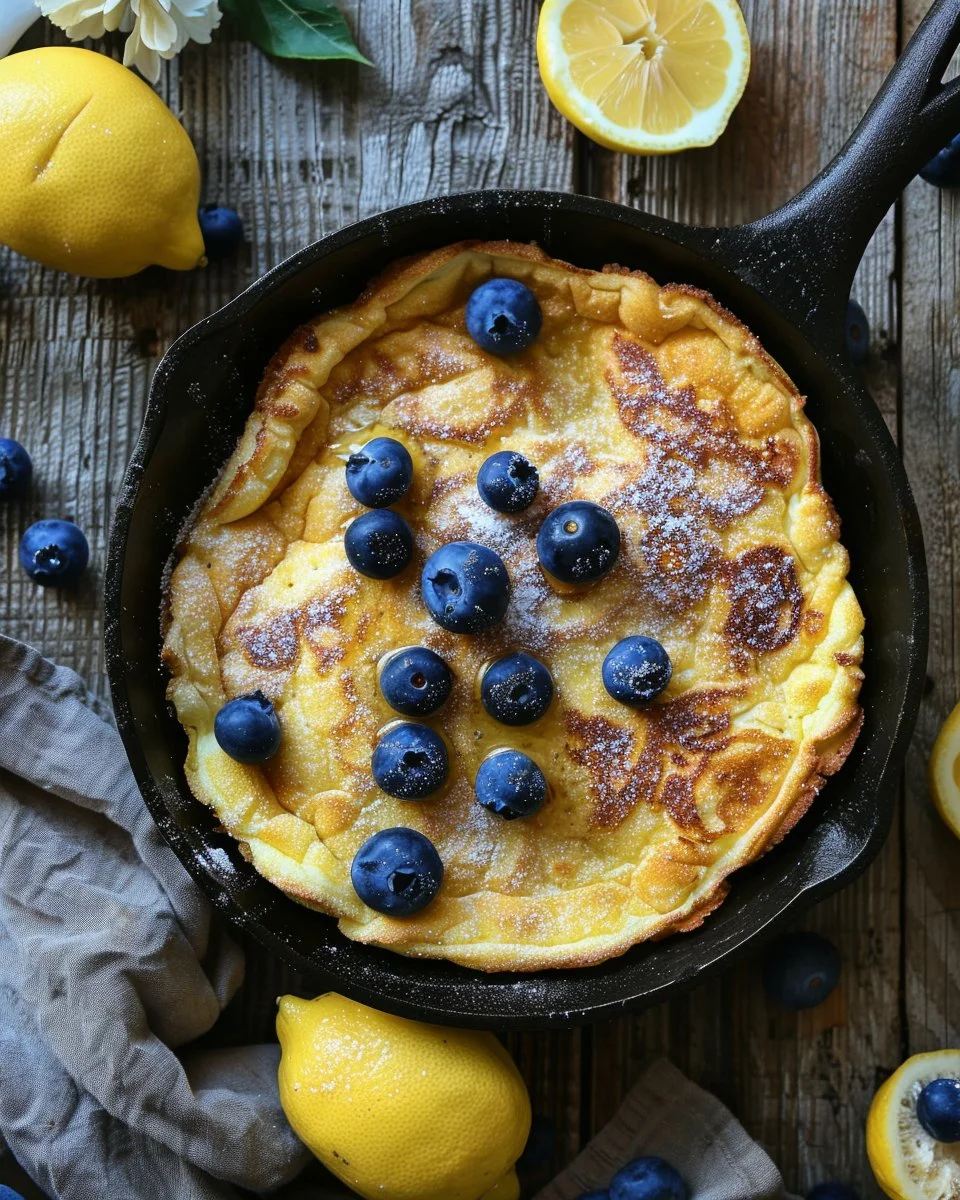 Blueberry Lemon Dutch Baby
