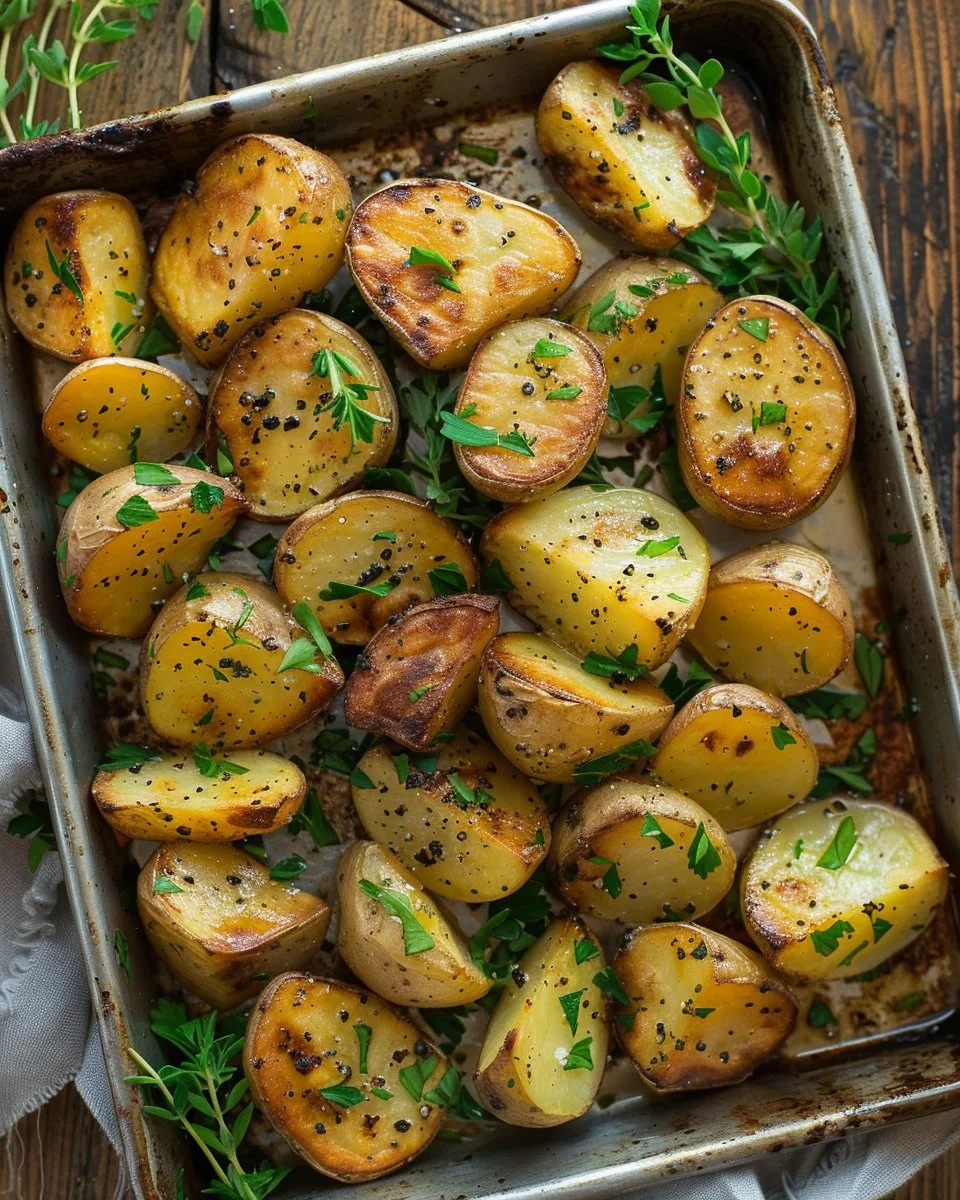 Crispy Oven Roasted Baby Potatoes