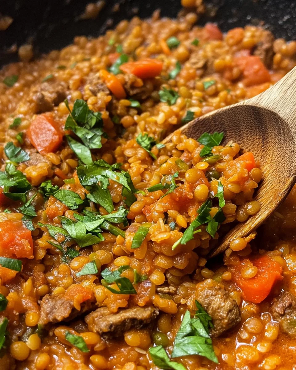 Easy Mediterranean Lentils and Rice